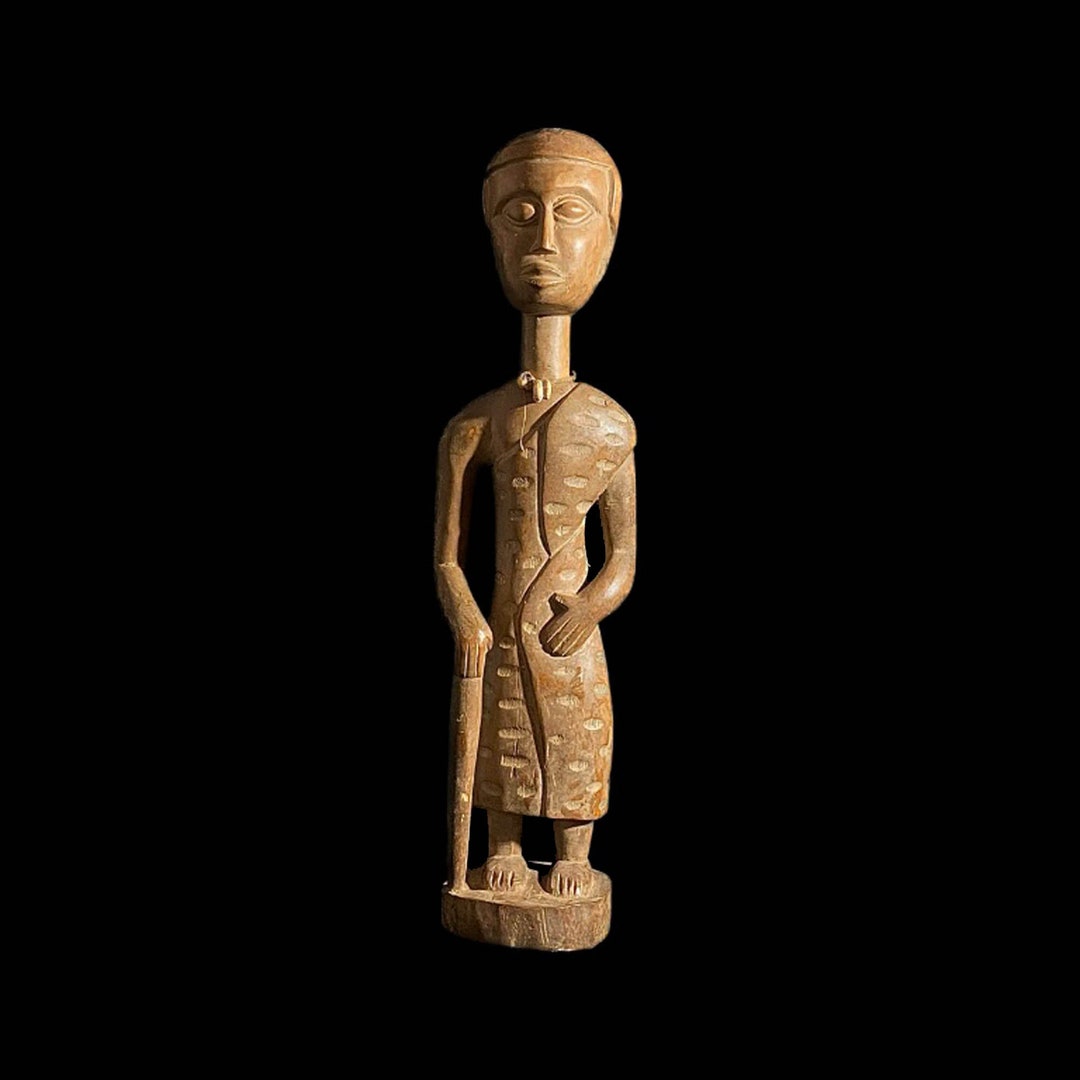 African Sculpture Tribal Art Wooden Carved Statue Tribal Wood - Etsy