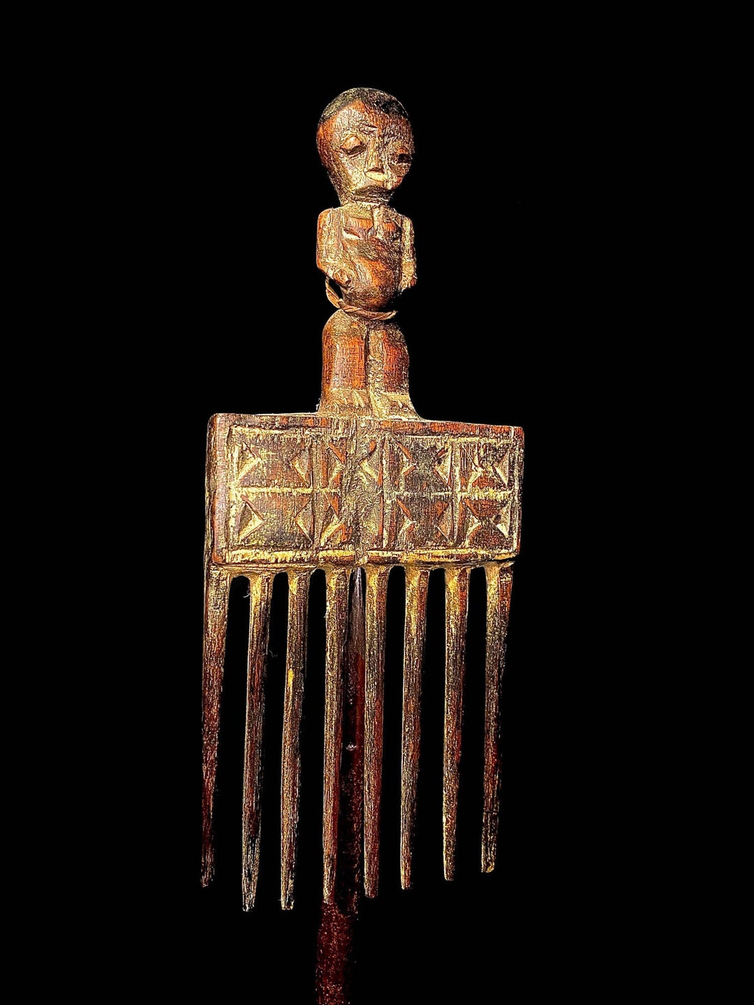 African Sculpture Tribal Art Wooden Carved Statue Tribal Wall ...