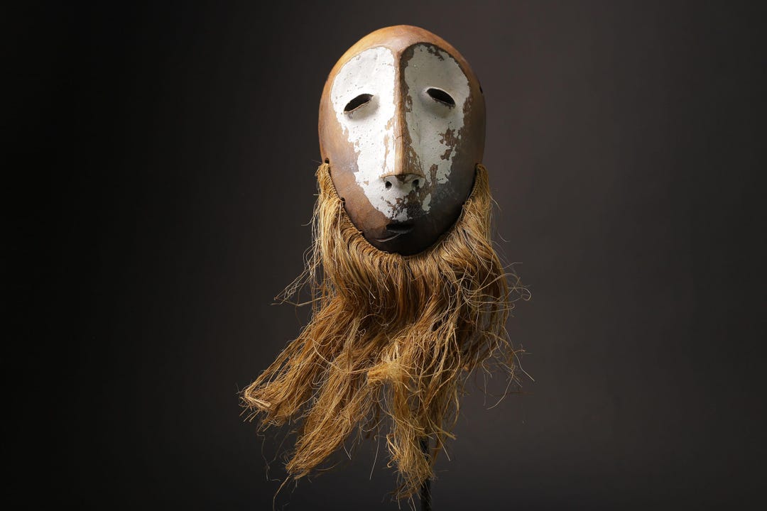 African Masks Lega Mask Carved Wall Hanging Primitive Art Masks for ...