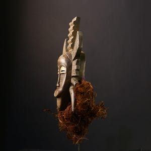 African Senufo Kalao Mask | Hand-carved Wooden Tribal Wall Art ...