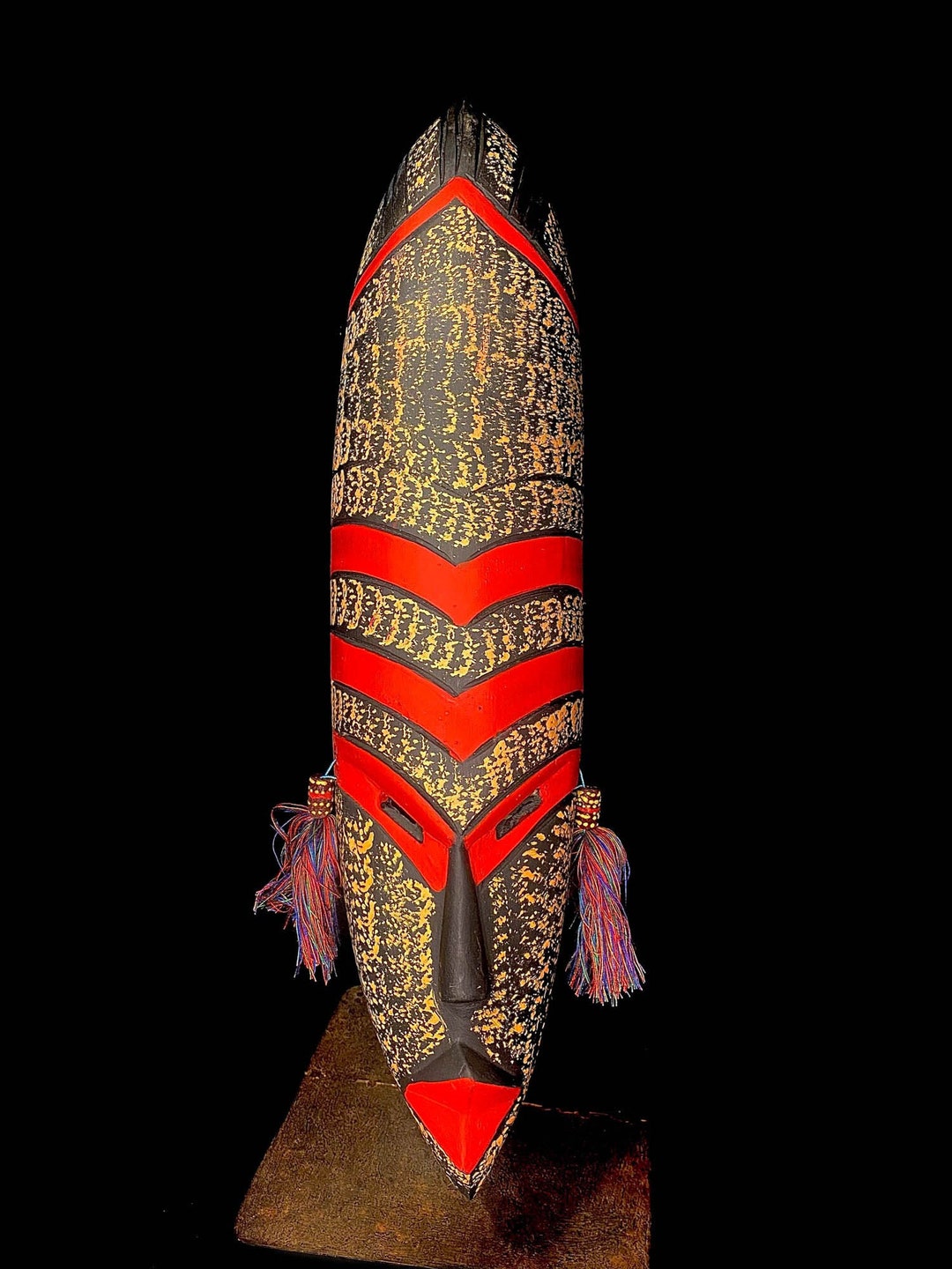 African Mask Traditional Vintage Art Tribal One Piece Home Décor ...