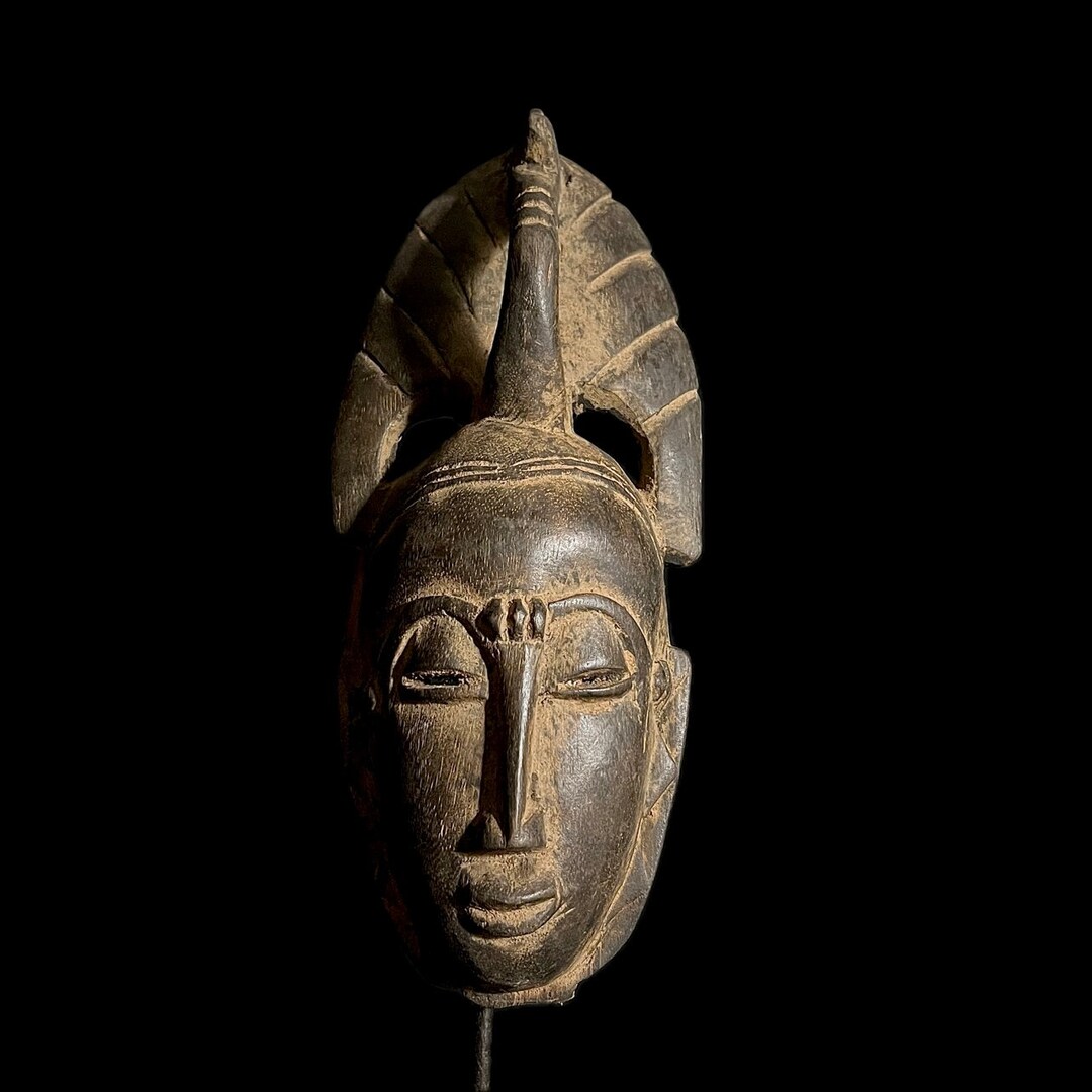 African Mask From the Guru Tribe Tribe Art Vintage Baule Mask Wall ...