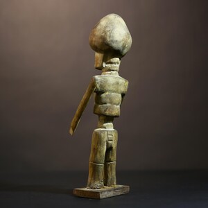 Hand-carved Tiv Tribal Skeleton: African Wood Sculpture, Vintage Patina ...