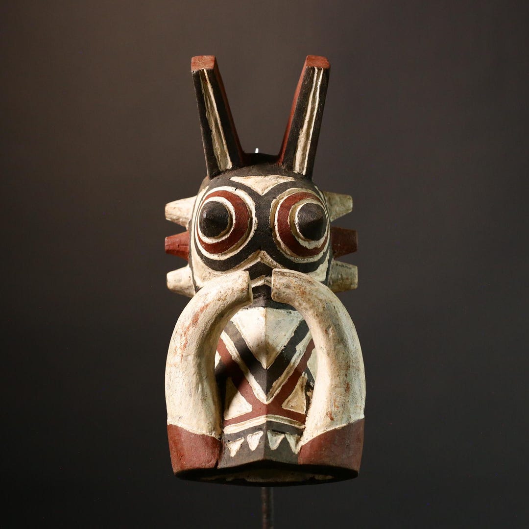 African Authentic Nunuma Mask | Handcrafted Collectible Art | Cultural ...