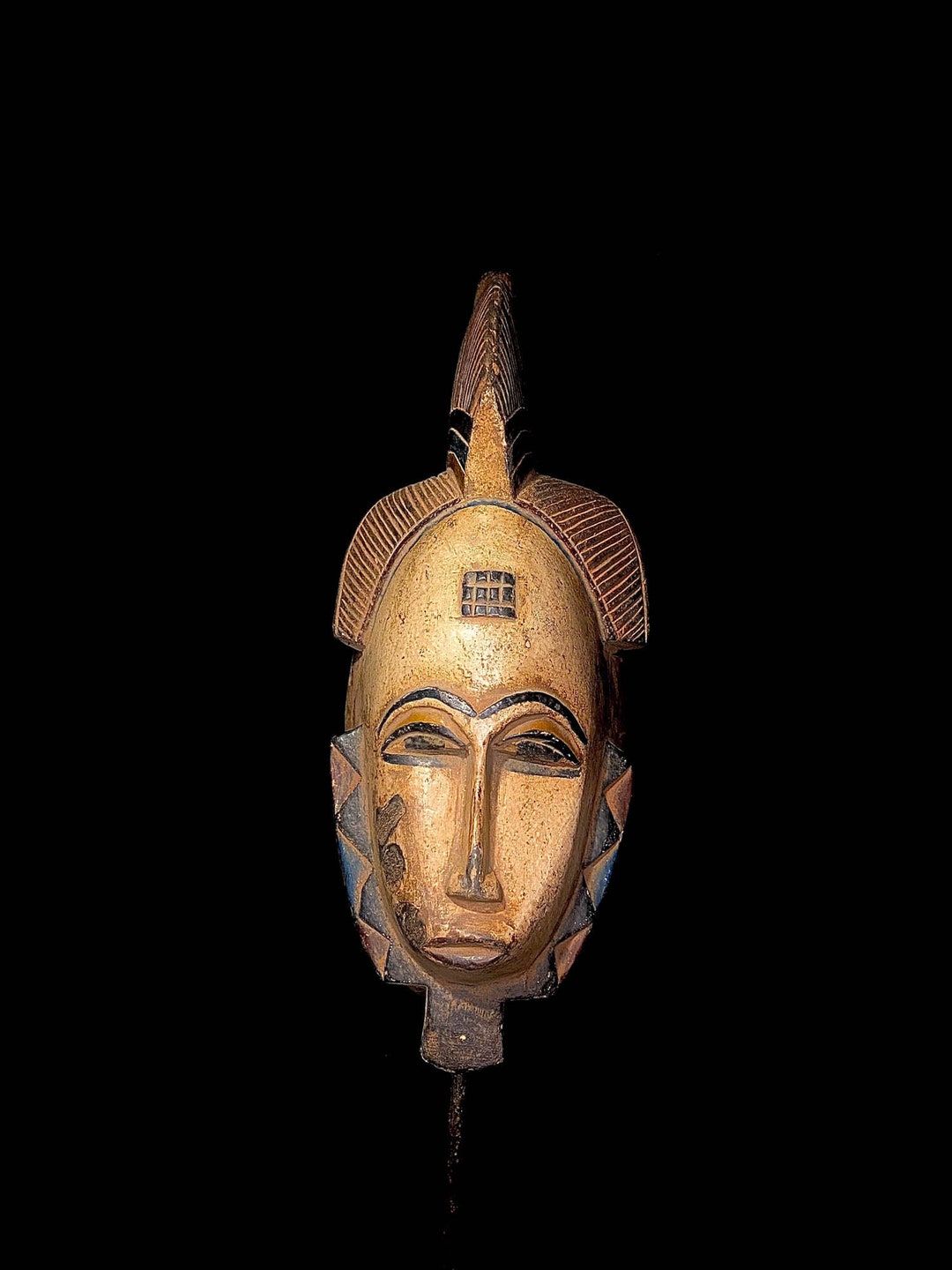 African Mask Antique Wall Hanging Vintage Masks Tribal One Piece ...
