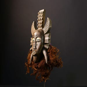 African Senufo Kalao Mask | Hand-carved Wooden Tribal Wall Art ...
