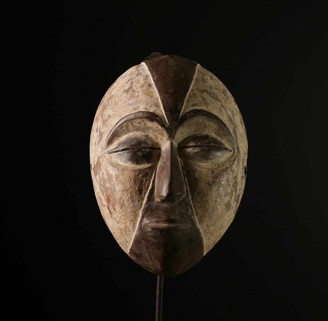 African Nigerian Igbo Wood Carved Spirit Mask IGBO Mask Tribal Masks ...