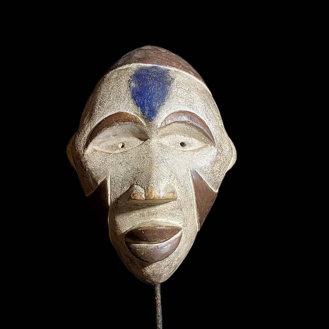 African Art Igbo and White Mask Female Spirit Face Mask Wood - Etsy