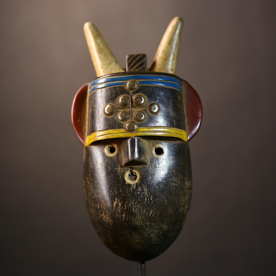 African Vintage Toma Mask | Hand-carved Wooden Tribal Art | Unique Home ...