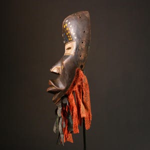 African Mask Traditional Dan Wooden Art Authentic Home Decor Piece ...