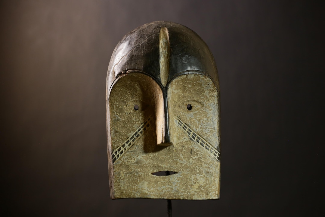 African Authentic Lega Mask | Bwami Tribal Faces | Unique Wall Decor ...