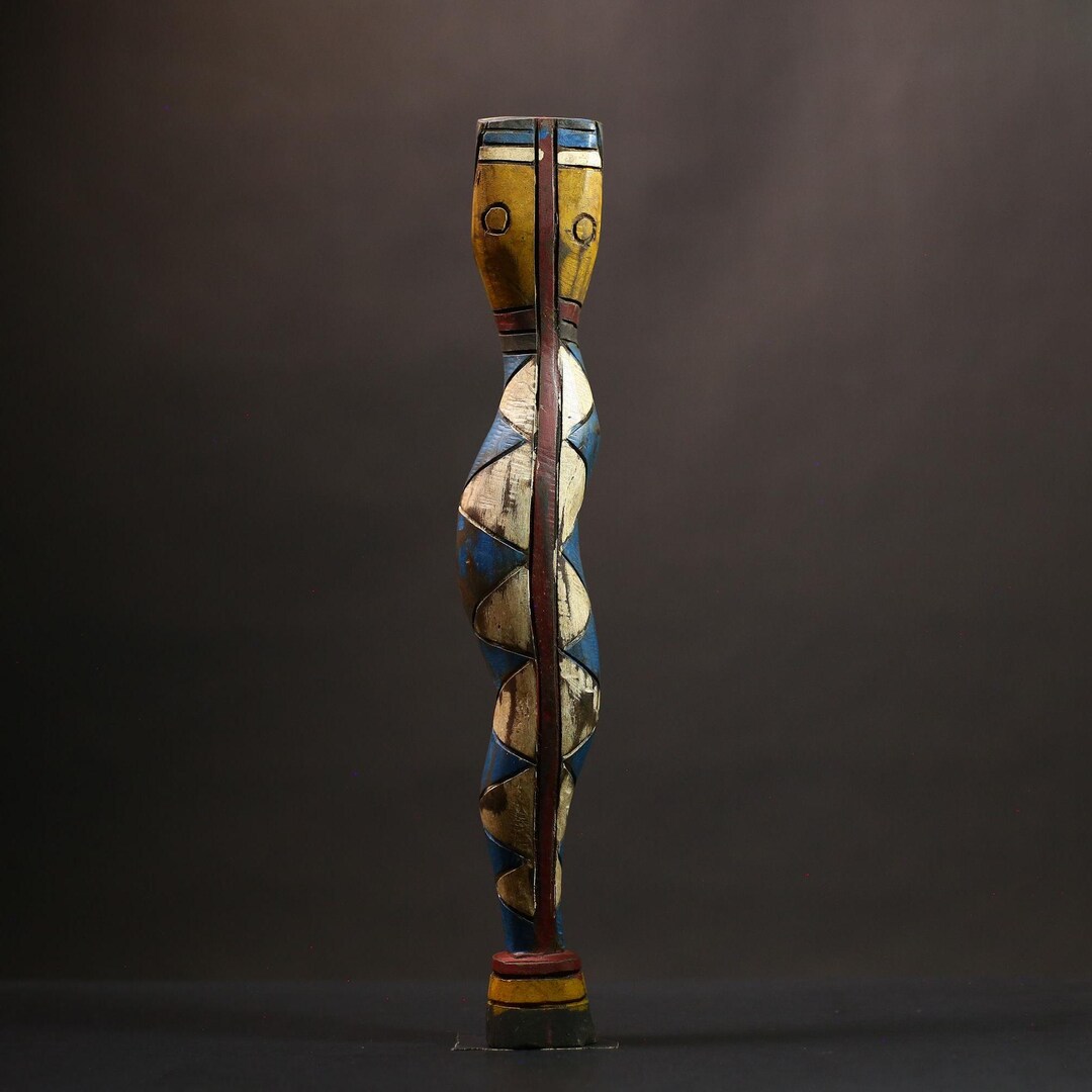 African Snake Mask Bobo Tribe Ceremonial Wall Hanging Home Decor Accent ...