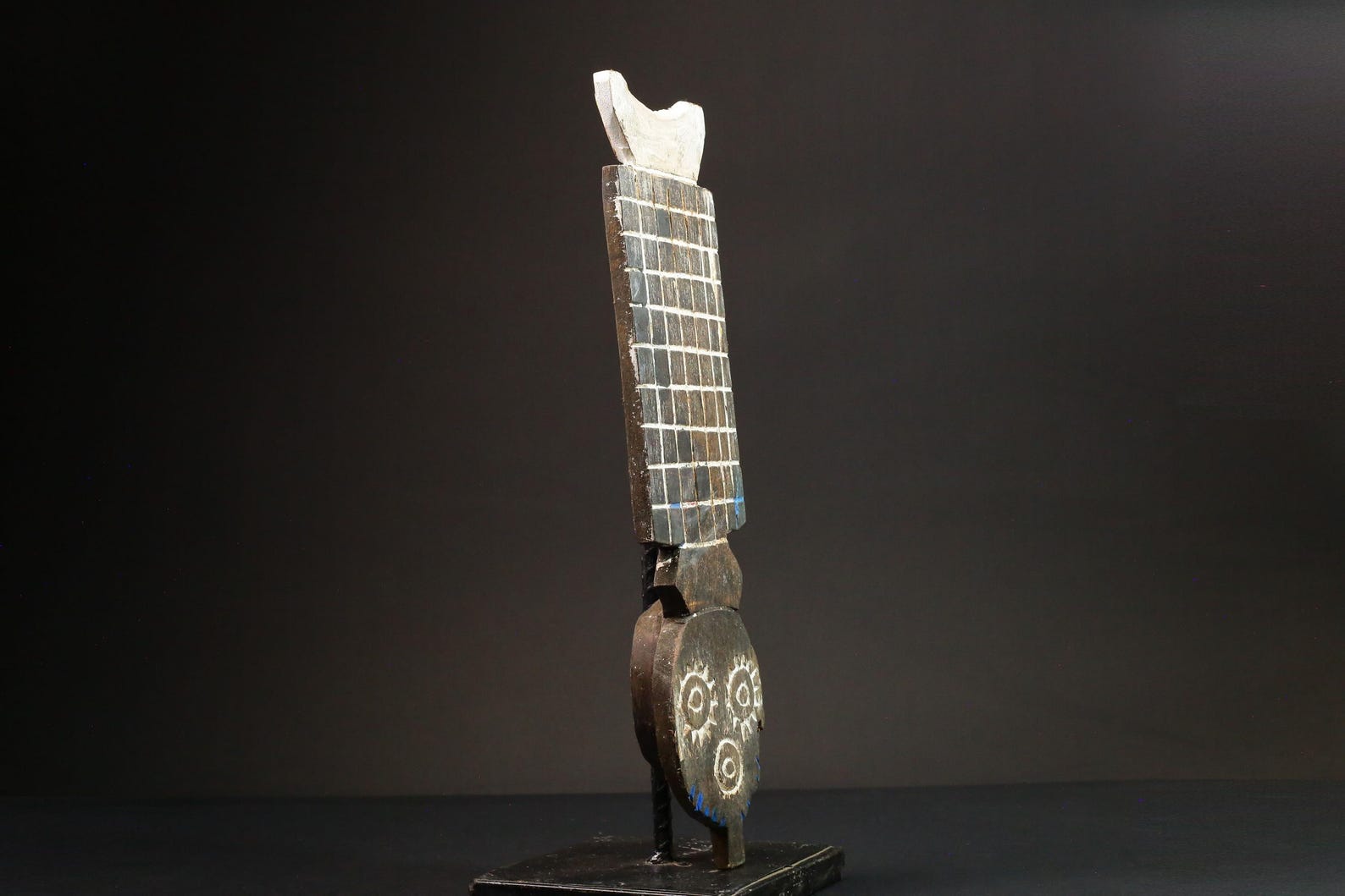 African Bwa Grid Plank Mask: Hand Carved Tribal Art Sculpture-g1338 - Etsy