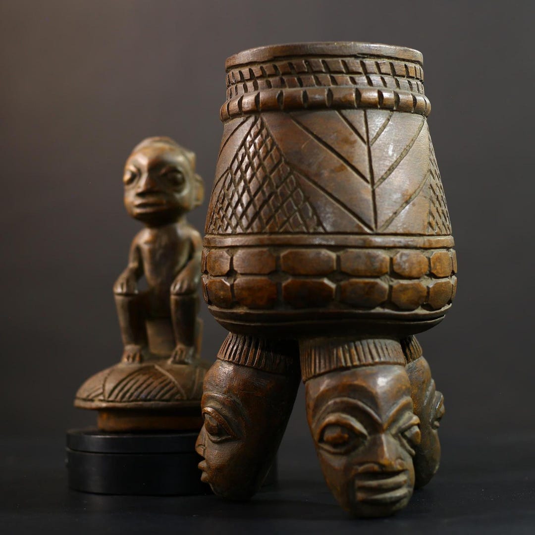 African | Yoruba | Vintage Figure Sculpture | Angola Art | DRC Unique ...