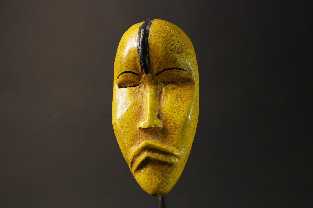 African Large Dan Mask Kran Wall Decor Unique Home Accent Tribal Art ...