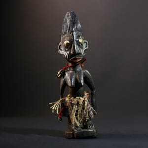 African Suku Congo Fertility Statue, Hand-carved Female Ancestral ...