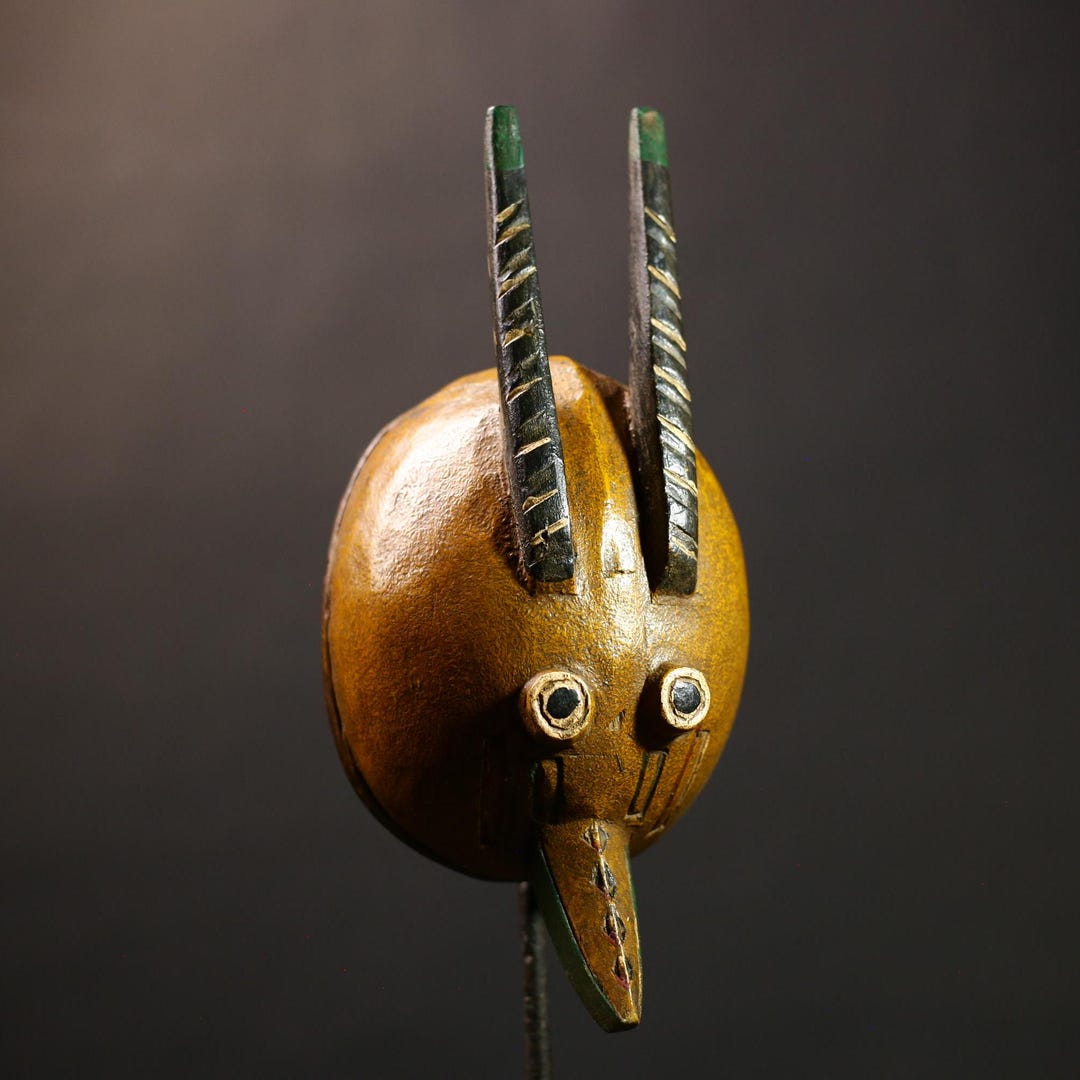 African Tribal Molo Bobo Helmet Mask Wall Art Unique Wooden Face ...