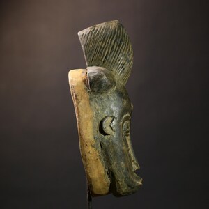 Baule Tribal Mask: Handcarved African Wood Sculpture-g1780 - Etsy