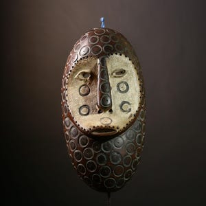 African Lega Mask: Hand Carved Wood Tribal Art - Congo-g3922 - Etsy