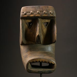 African Wood Mask Antiques Wooden Tribal Dan Kran Also Dan Ngere or Dan ...