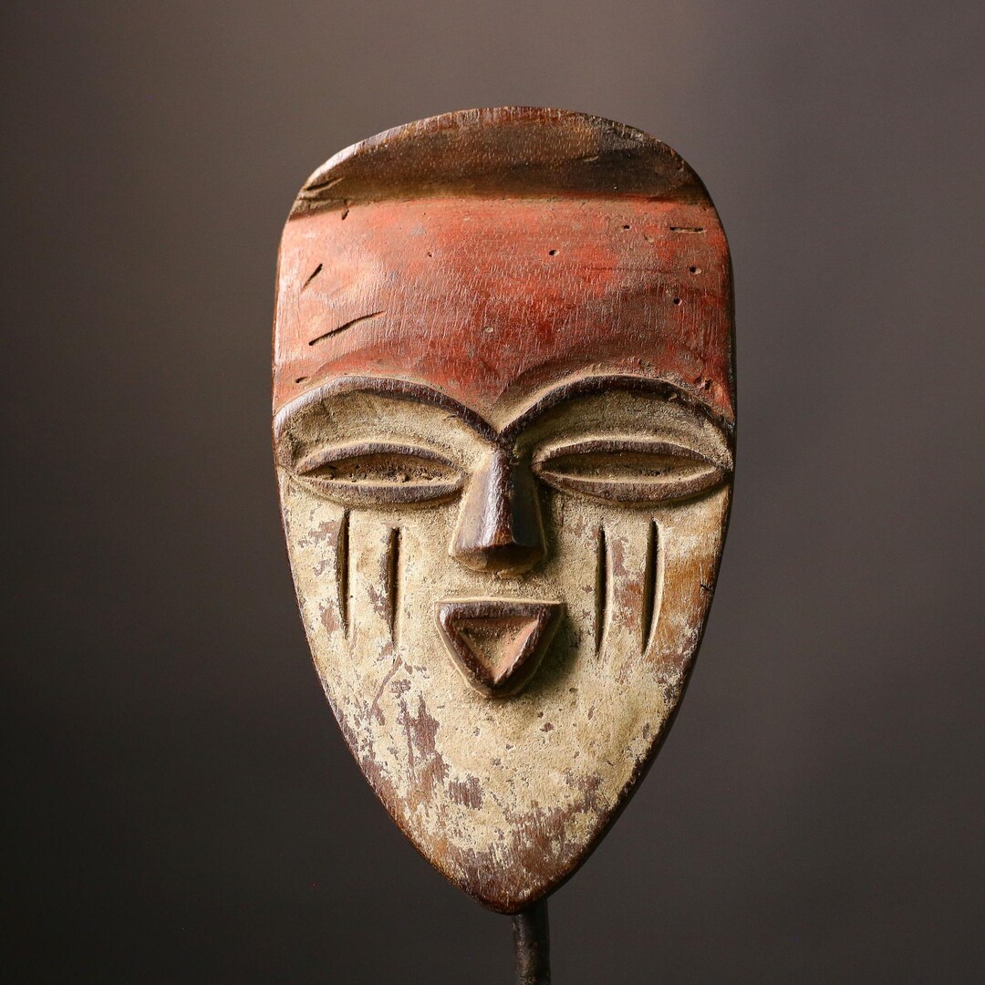 Vintage Lega Tribal Mask: Hand-carved Wood Art, African Decor-g3630 - Etsy