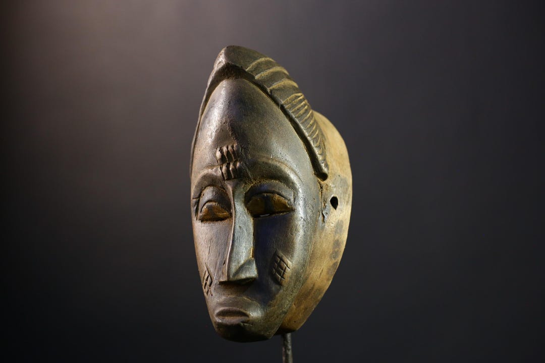 African Mask - Handcrafted Gu Mask From the Guro Tribe - Unique Female ...