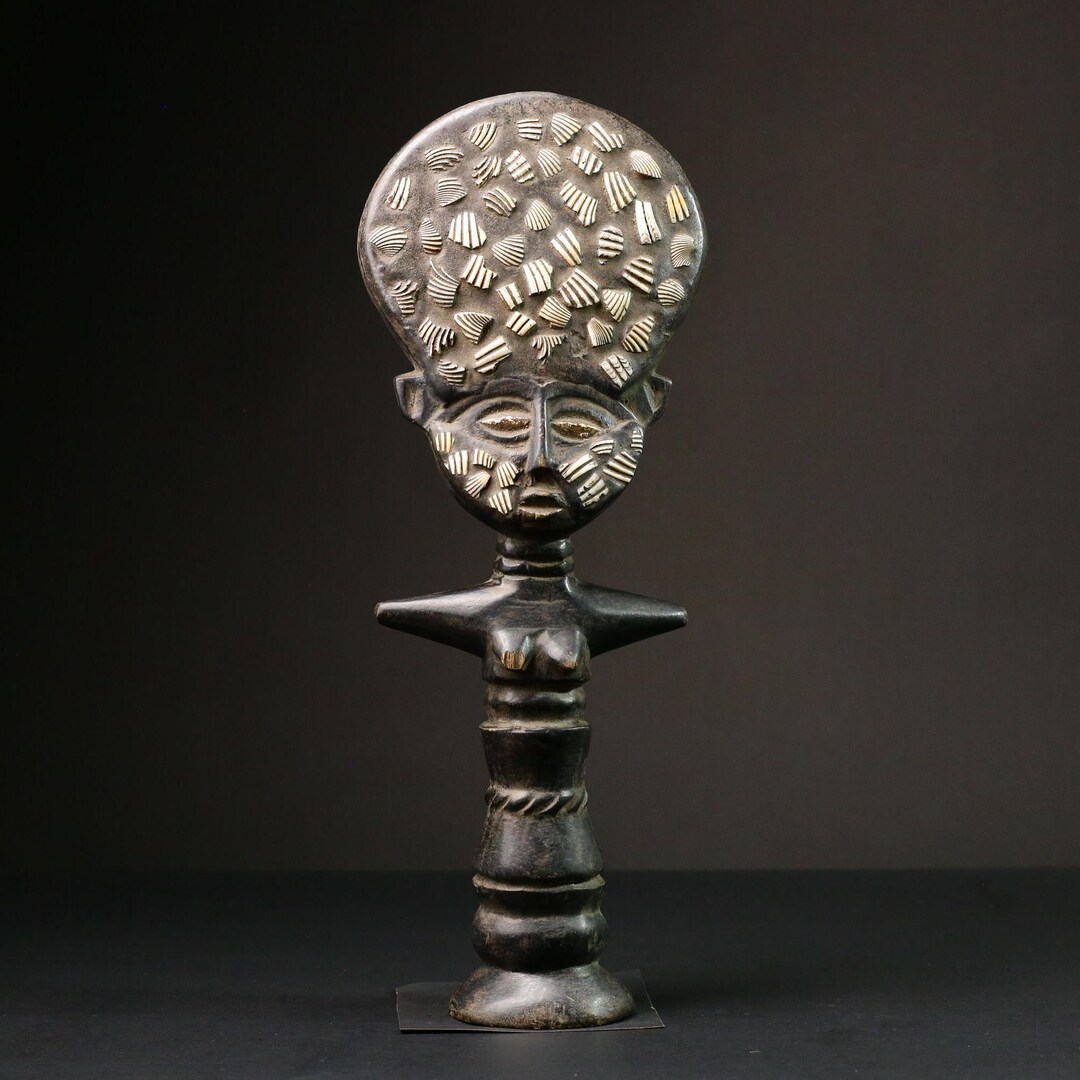 African Hand-carved Wooden Face Sculpture Unique Tribal Art Decor ...