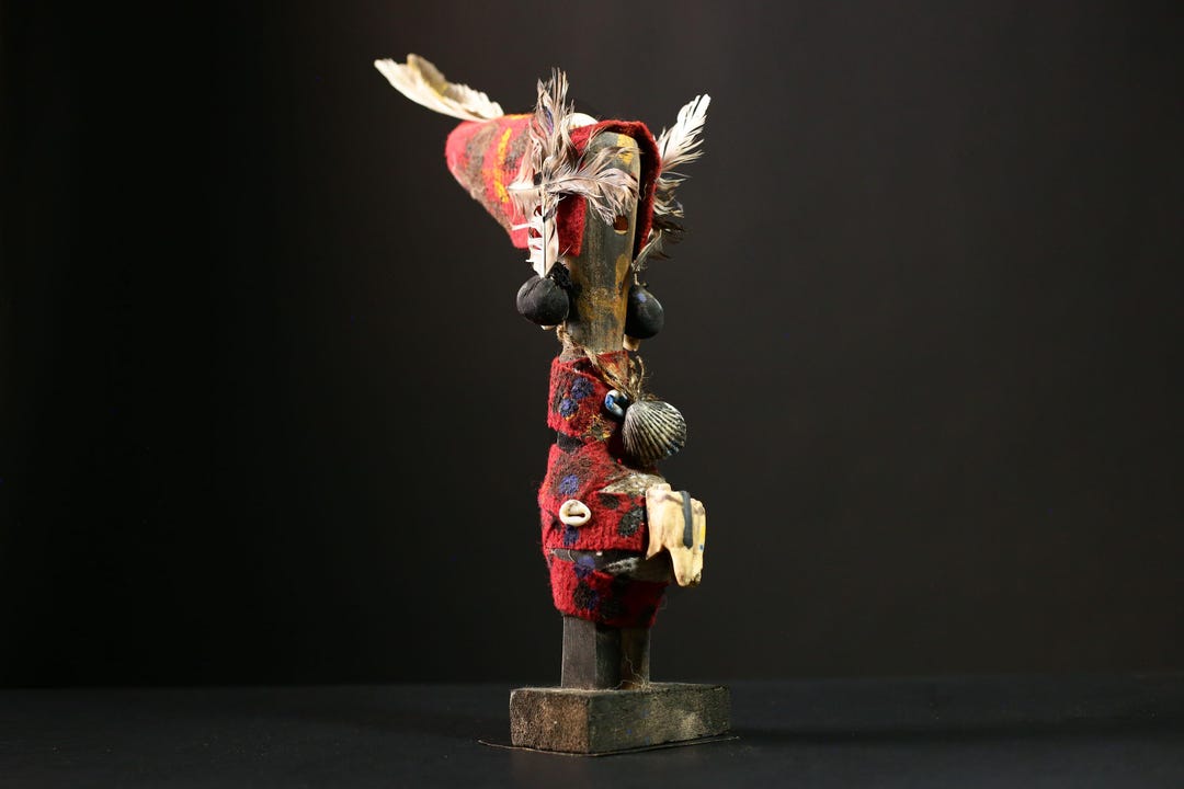 African Voodoo Nkisi Nkondi Statue | Tribal Fetish Figure | Congo Magic ...