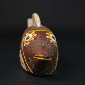 African Bozo Fish Puppet Statue Wood Handmade Primitive Collectibles ...
