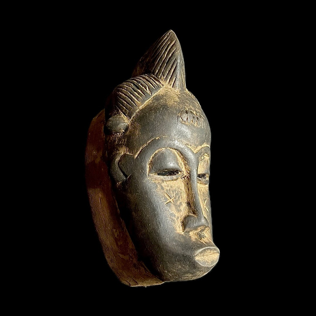 African Mask From the Guru Tribe Tribe Art Vintage Baule Mask Wall ...