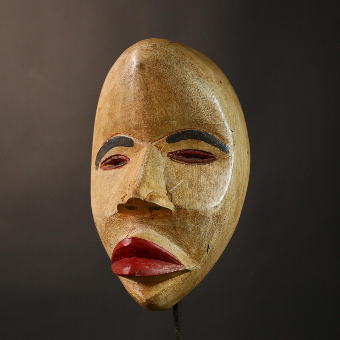 Handcrafted Wood Dan Maou Mask: Vintage African Tribal Art- G3488 - Etsy