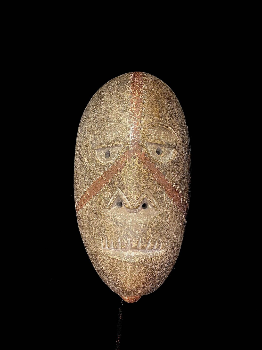 African Mask Antiques Tribal Face Vintage African Mask With Patterns ...