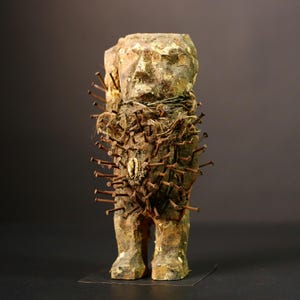 African Sculpture Tribal Art Wooden Carved Nkisi Nkondi Power Figure ...