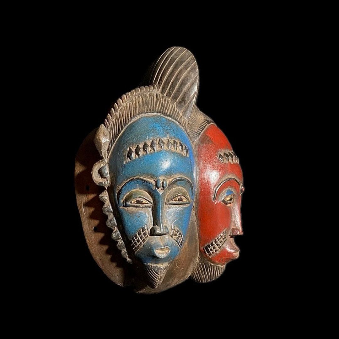 African Masks Antiques Tribal Face Vintage Carved Wood Hanging - Etsy