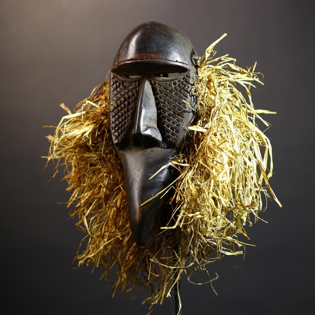African Handcrafted Dan Bird Mask | Unique Tribal Art | Home Decor ...