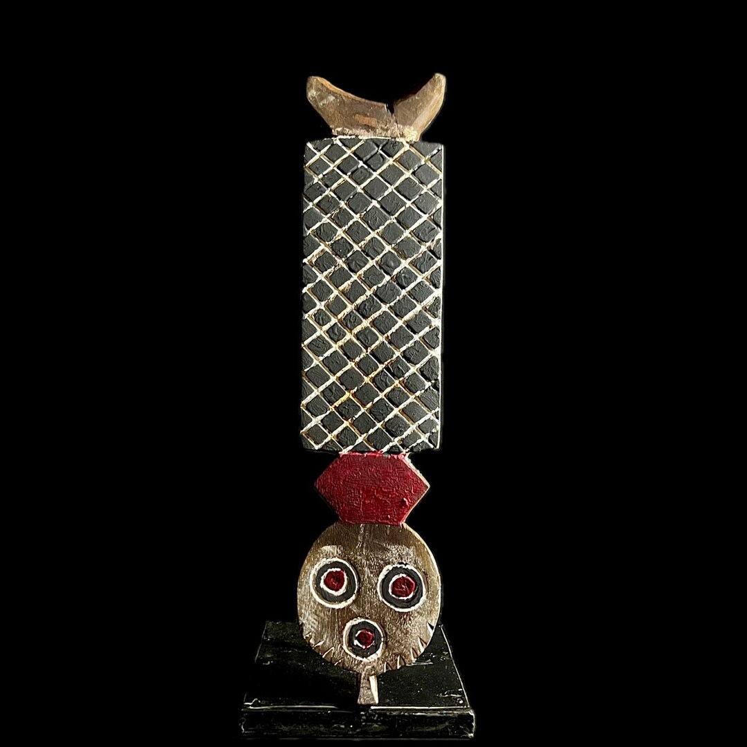 African Wall Hanging Old Bwa Owl Mask Burkina Faso Bwa Plank Mask-g1319 ...