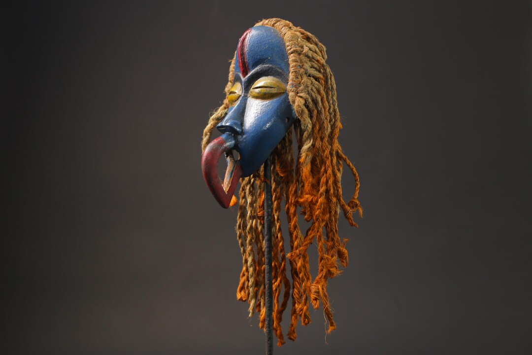 African Dan Liberia Masks Carved Wood Tribal Mask Vintage Carved Mask ...