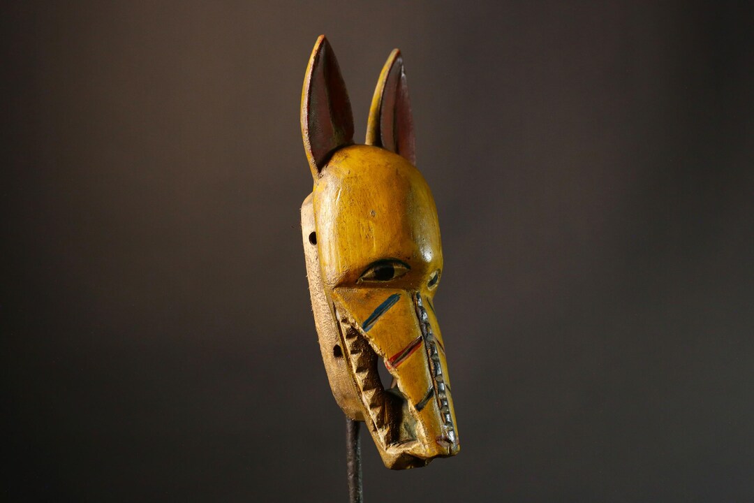 African Masks Handcrafted Guru Hyena Mask Unique Ethnic Art Decor ...