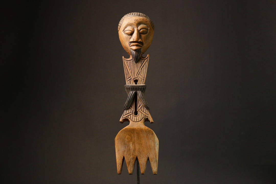 African Vintage Ifugao Wood Spoon Authentic Traditional Ceremonial Art ...