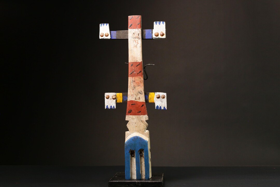 African Bobo Bwa Plank Mask Handcrafted Wooden Wall Decor From Burkina ...