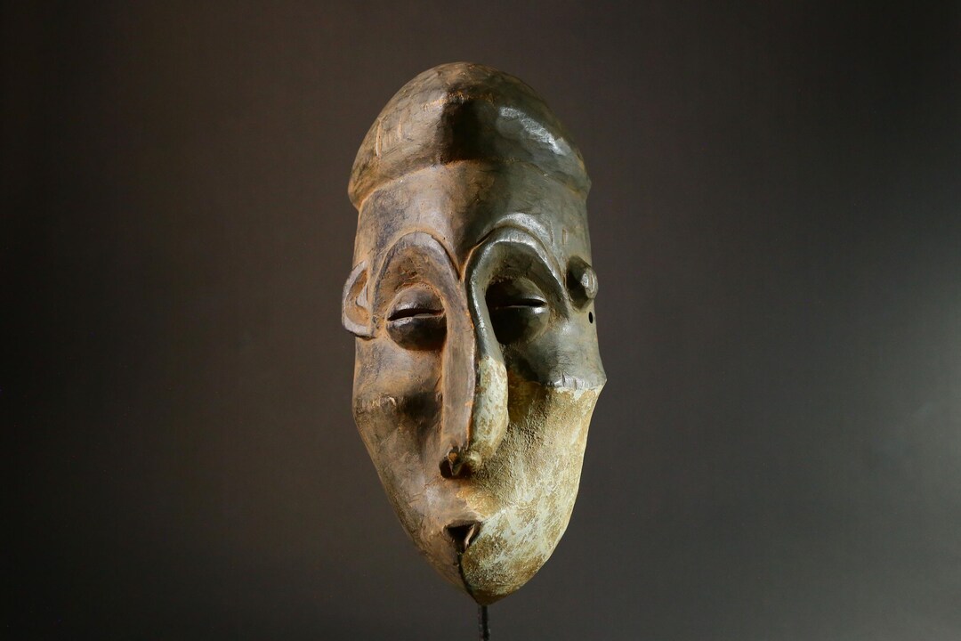 African Tribal Mask Igbo African Tribal Mask, Hand Carved Female Face ...