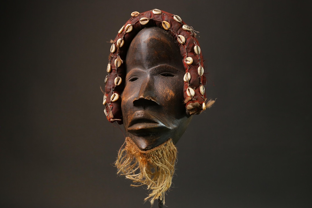 Authentic African Tribal Face Mask Wooden Wall Hanging Dan Art for ...