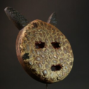 African Antique Goli Guru Mask | Traditional Wooden Wall Decor | Unique ...