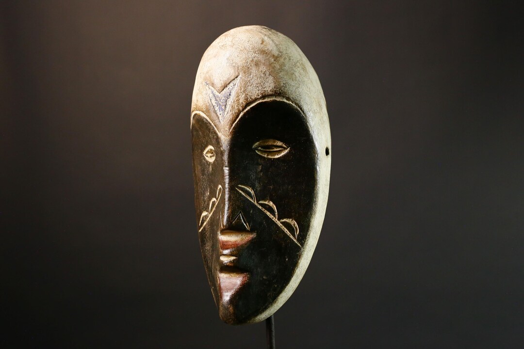 African Ibo Authentic African Lega Idimu Face Mask Bwami Society Art ...