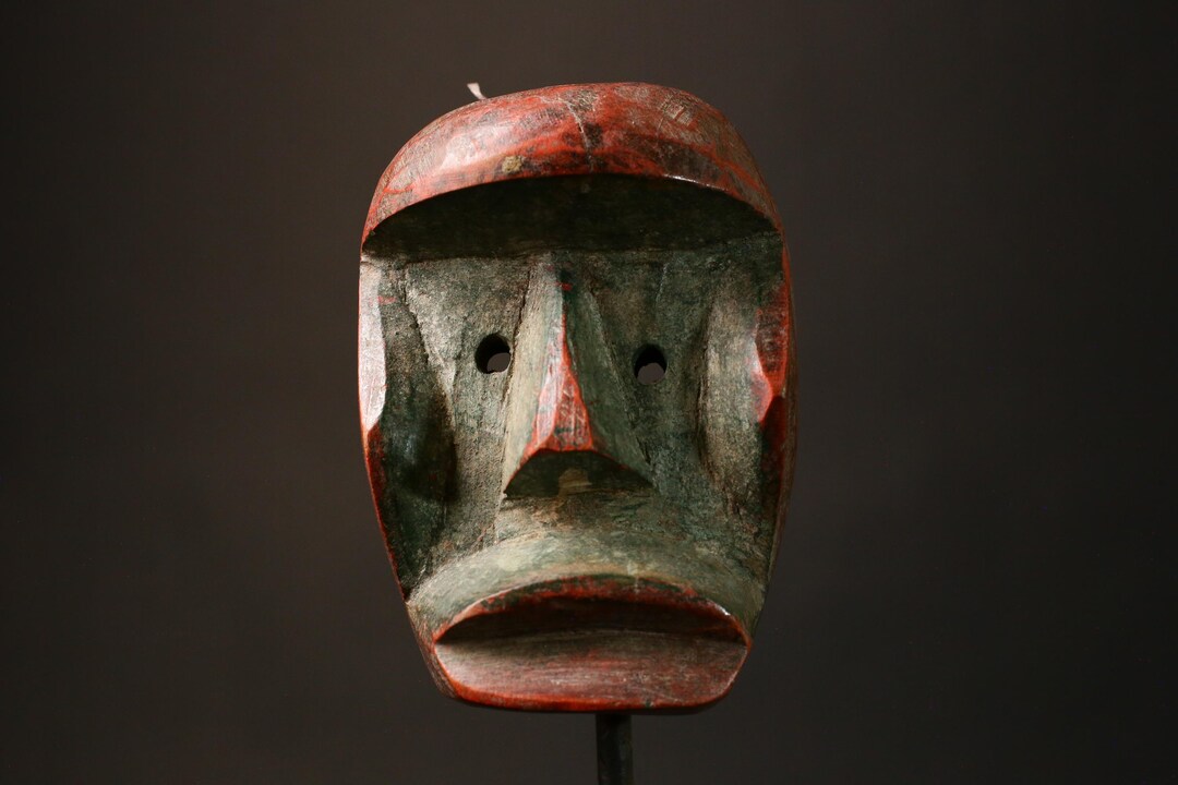 African Mask Kran Mask From Liberia Unique Wooden Tribal Art Home Decor ...