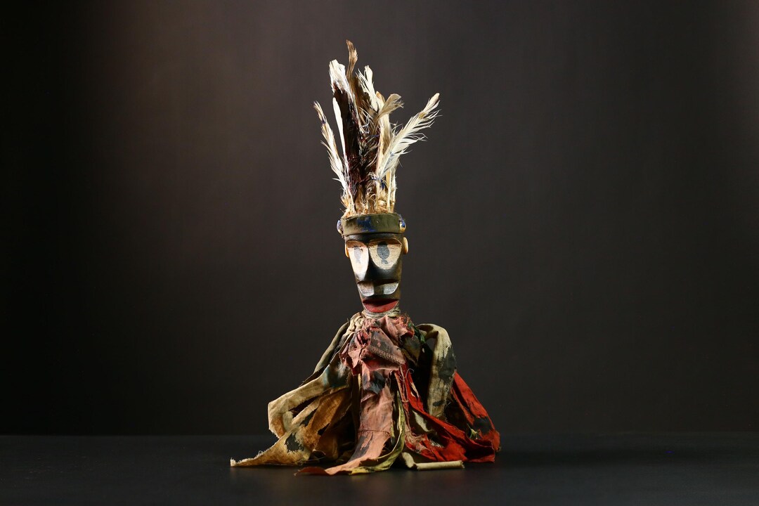African Nkondi Statue Voodoo Vintage Tribal Collectible Shaman ...