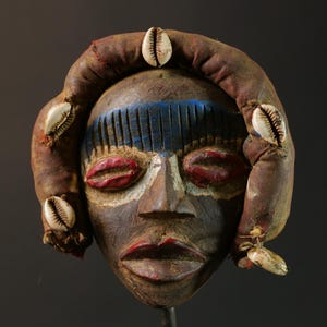Antique African Dan Maou Wood Mask Authentic Wall Hanging for Home ...