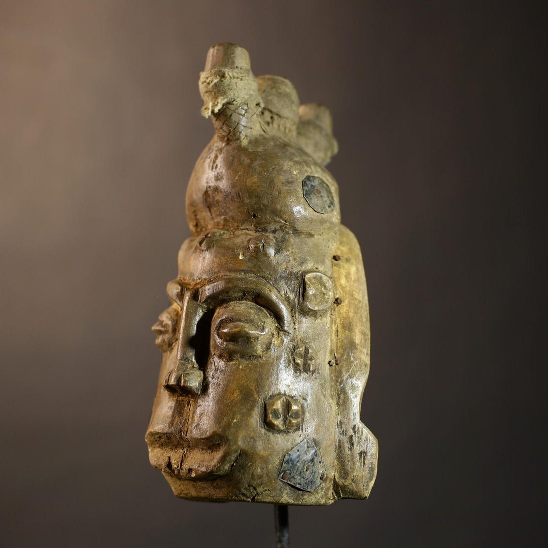 African Bete Guro Mask | Handcrafted Tribal Art | Authentic Wooden ...