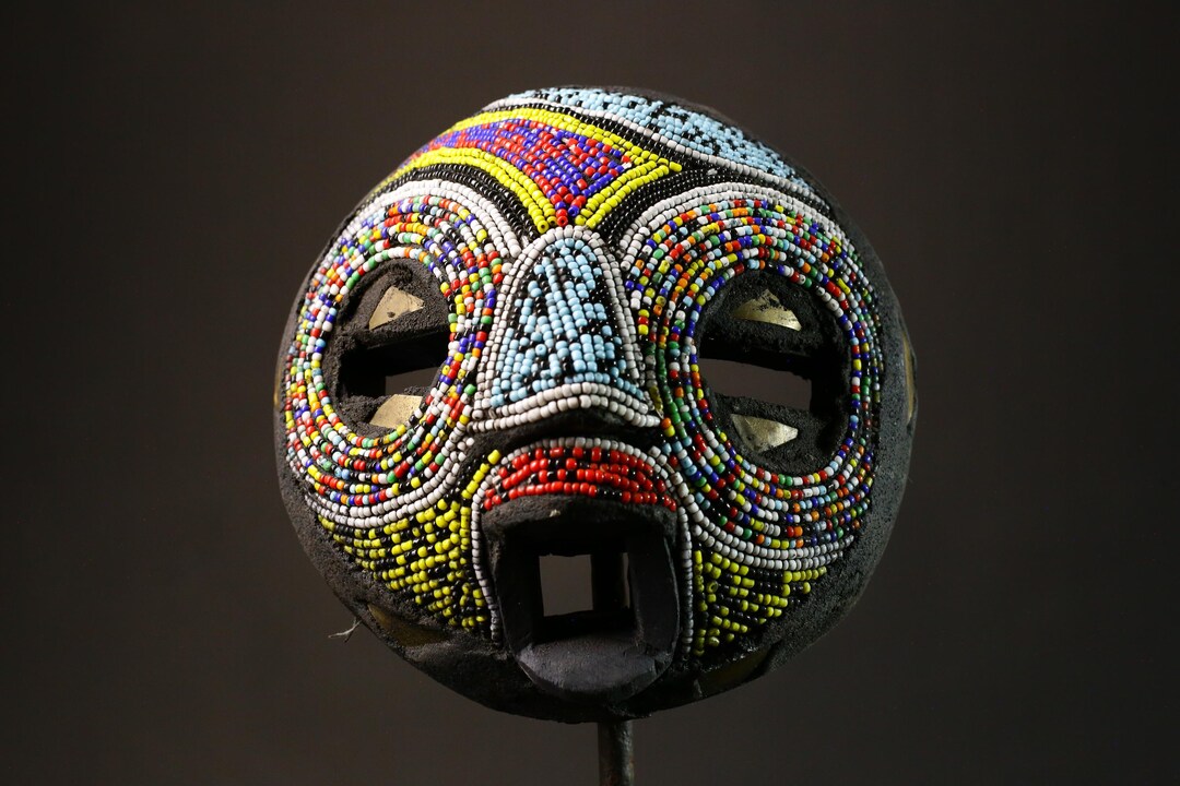 African Unique Round Bird Mask Wall Decor Handmade in Ghana Perfect for ...