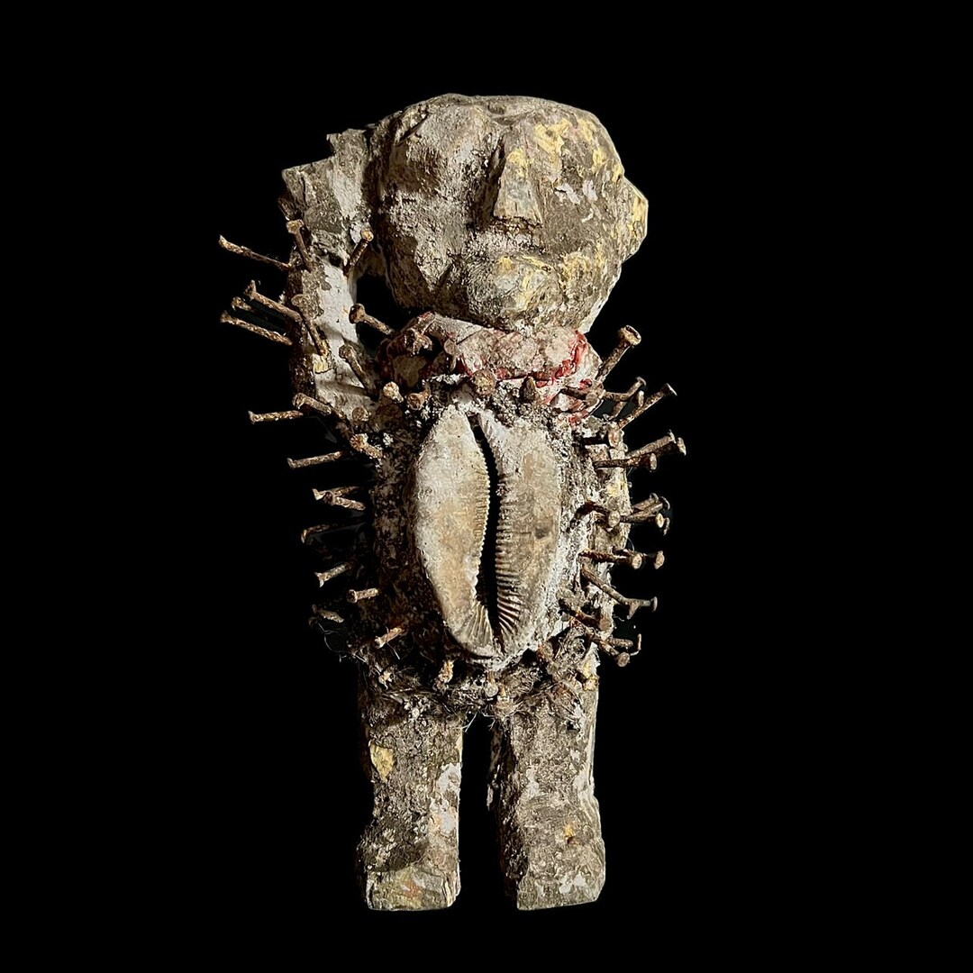 African Wood Figures African Figures Carved Power Figure Nkisi N'kondi ...